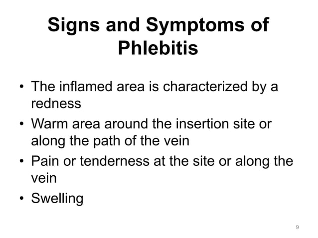Session 7_ Care of A Patient with Phlebitis.ppt | Blood Disorders ...