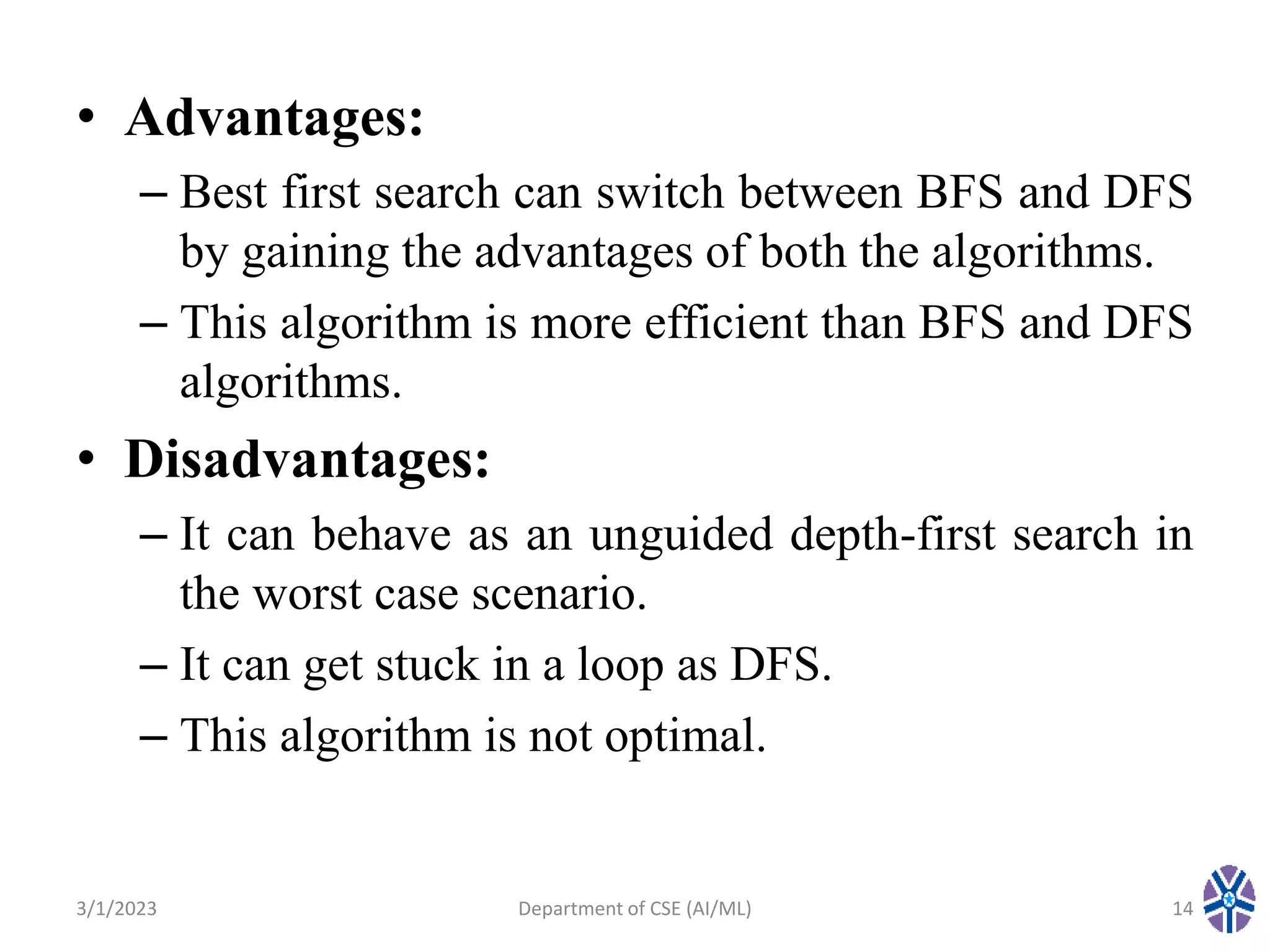 Aisession 7 Greedy Best First Search Algorithmpptx 