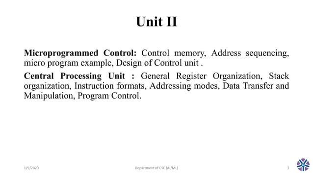 CS304PC:Computer Organization and Architecture Session 7 ...