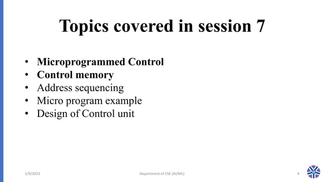 CS304PC:Computer Organization and Architecture Session 7 ...