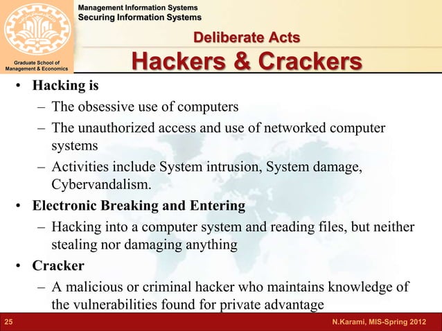 Session 7 Securing Information Systems Ppt