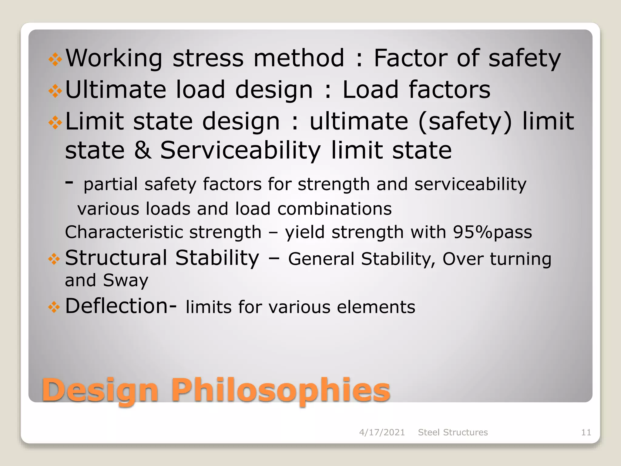 DESIGNING STEEL STRUCTURES AND PEBs | PPTX