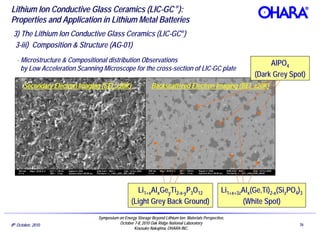 Lithium Ion Conductive Glass Ceramics | PDF