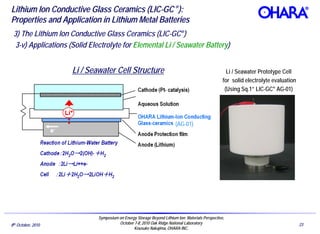 Lithium Ion Conductive Glass Ceramics | PDF