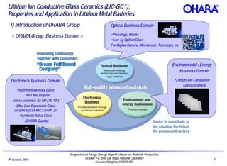 Lithium Ion Conductive Glass Ceramics | PDF
