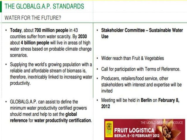 Globalgap And Certification for Agribusiness | PPTX | Agriculture ...
