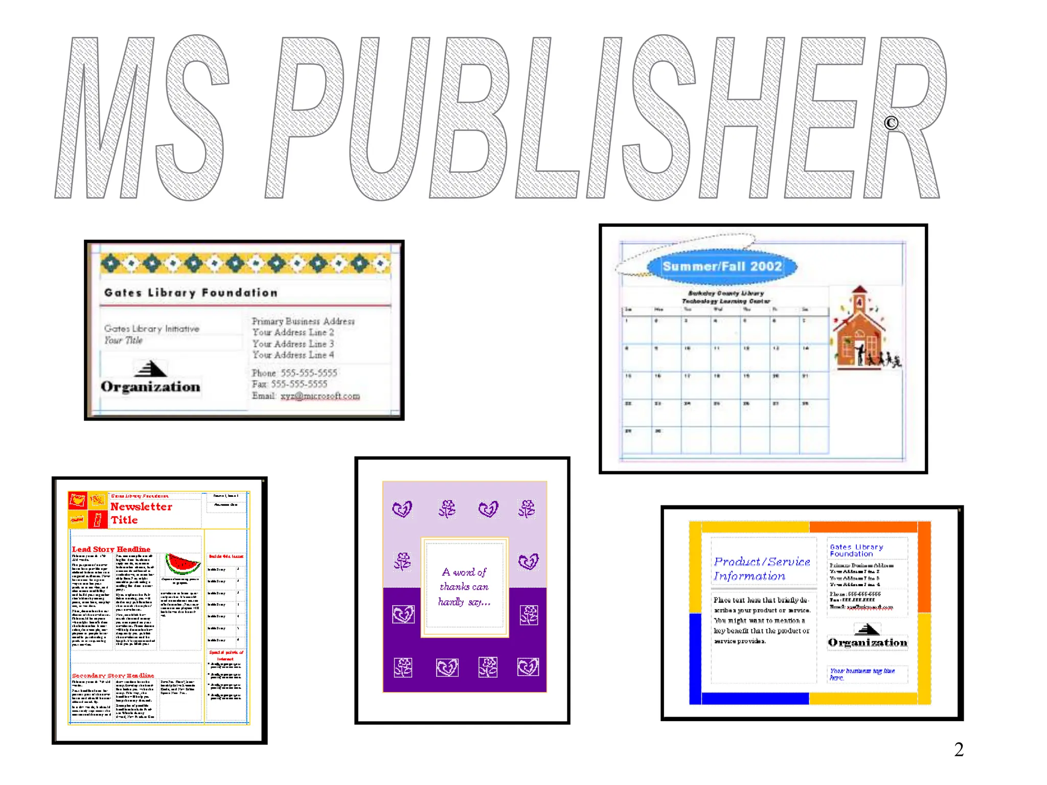 SESSION on Microsoft Publisher applications | PPT