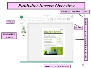 SESSION on Microsoft Publisher applications | PPT