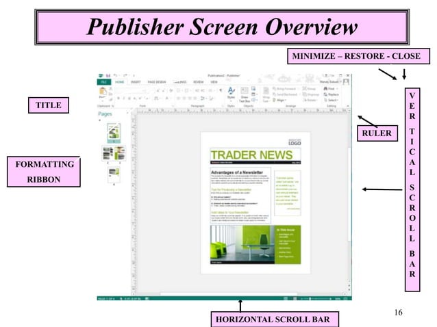 SESSION on Microsoft Publisher applications | PPT