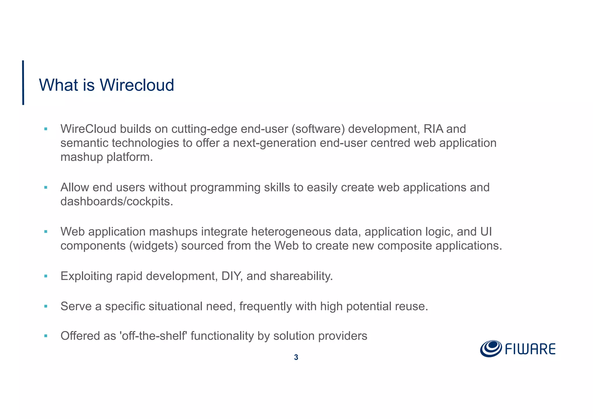 Operational Dashboards with FIWARE WireCloud | PPT