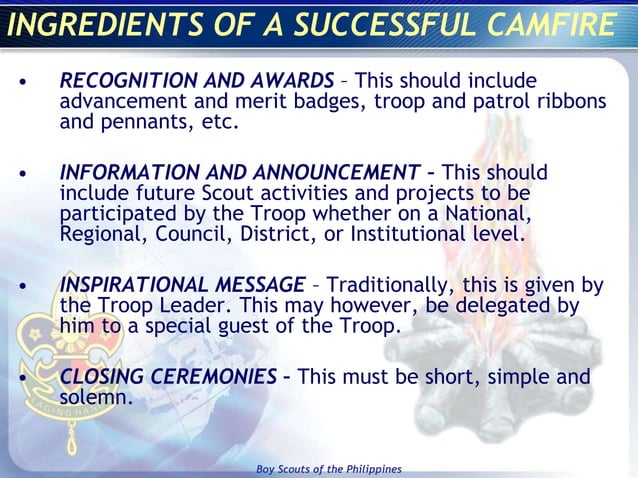 Session 8 - Troop Campfire.pptx | Musicals | Genres