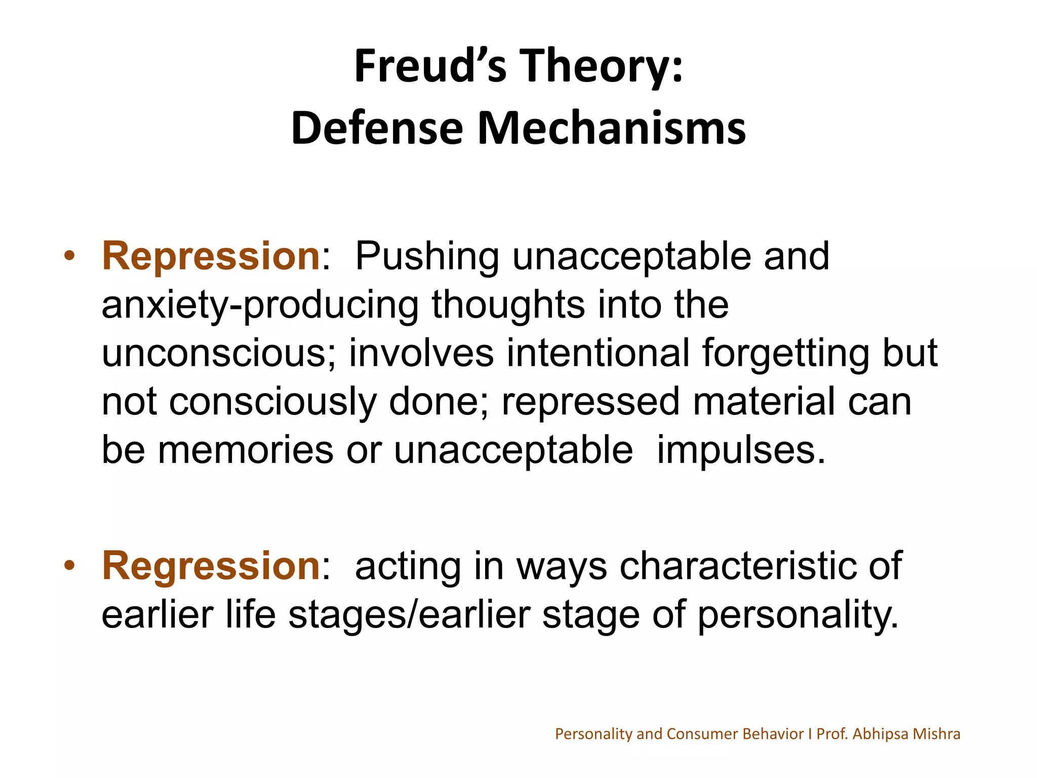 Personality and consumer behavior | PPTX