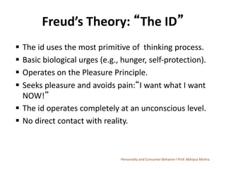 Personality and consumer behavior | PPTX