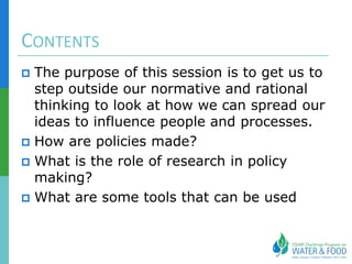 Can Research Influence Policy Pptx