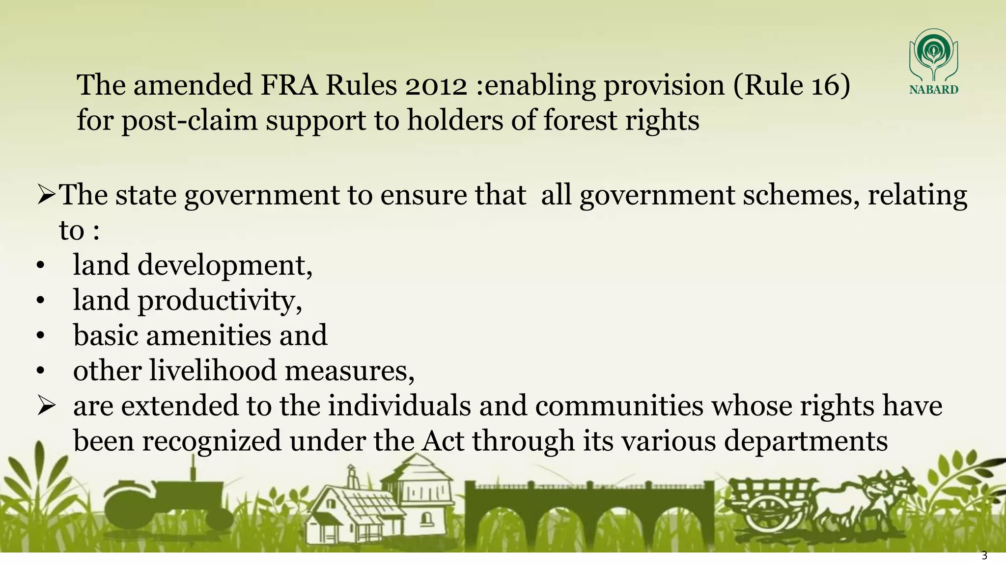 FOREST RIGHTS ACT AND LIVELIHOOD | PPT