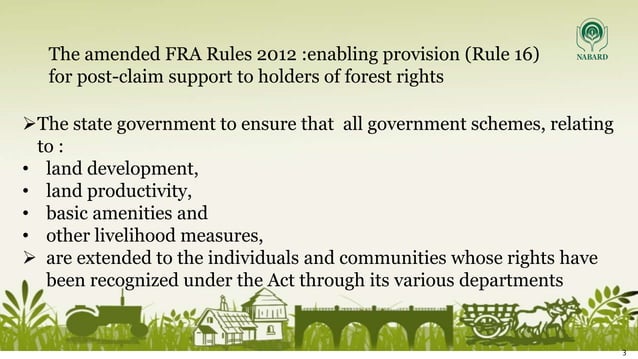 FOREST RIGHTS ACT AND LIVELIHOOD | PPT