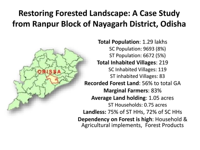 Regenerating forested landscapes: Community Forest Management in Odisha ...