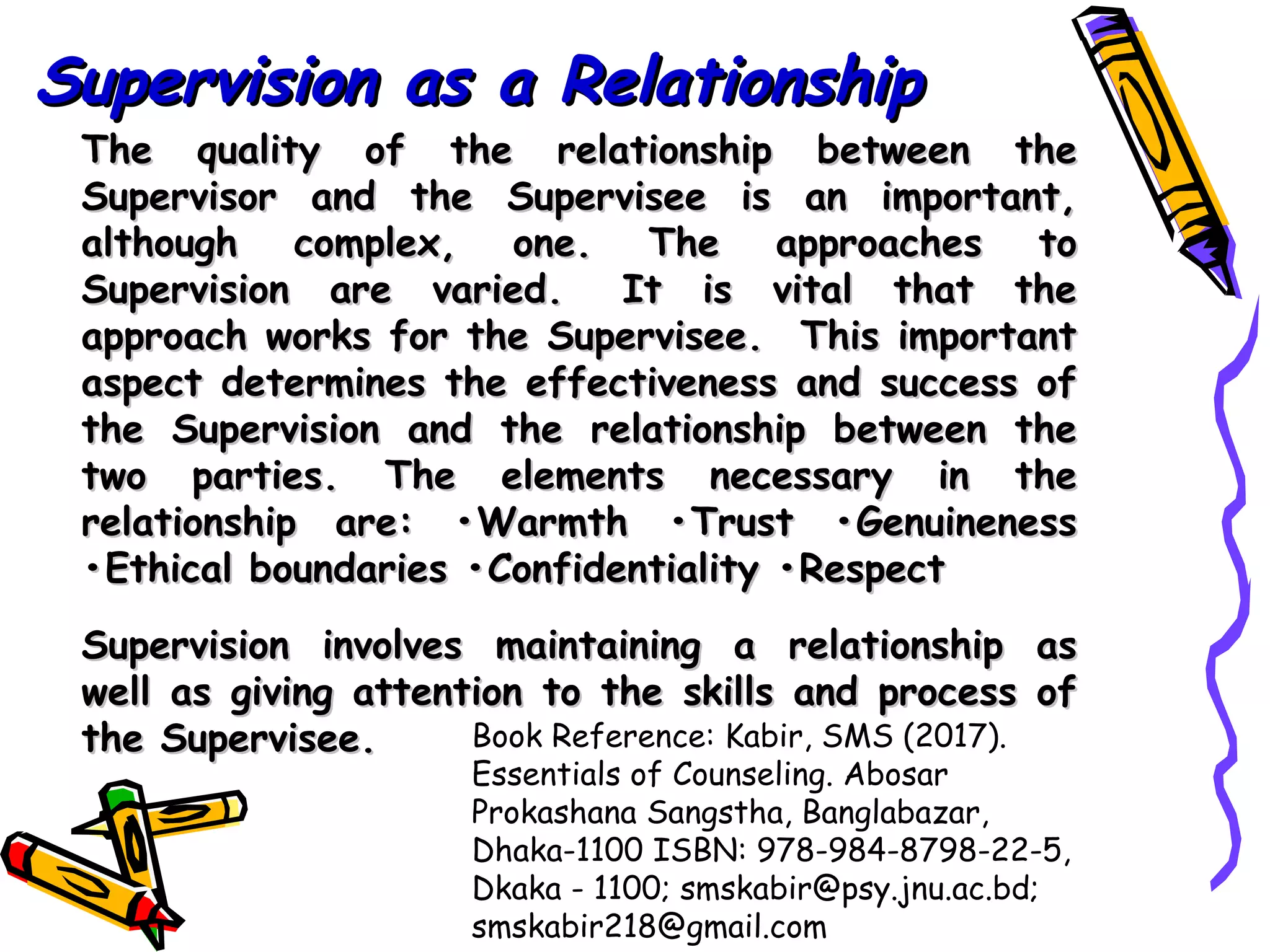PROFESSIONAL SUPERVISION | PPT
