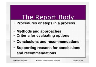 Writing reports and proposals (business etiquette ppt) | PDF