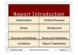 Writing reports and proposals (business etiquette ppt) | PDF