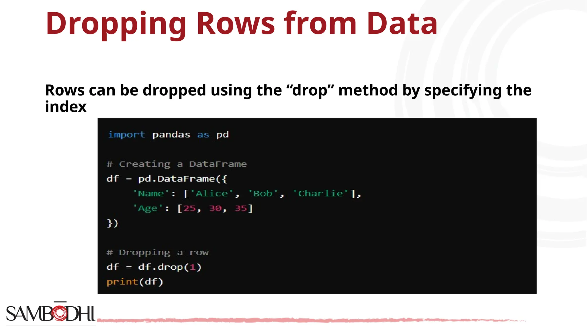 Basic data manipulation with pandas pandas | PPT Basic data manipulation with pandas pandas | PPT