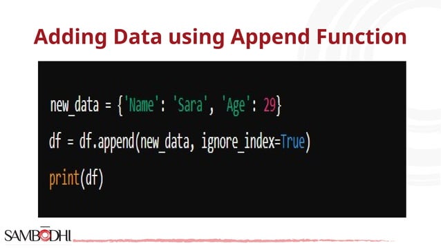 Basic Data Manipulation With Pandas Pandas Pptx Computing Technology And Computing