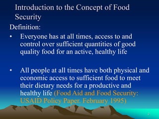Session_9_-_Food_Security_Assessment.ppt | Agriculture | Industries