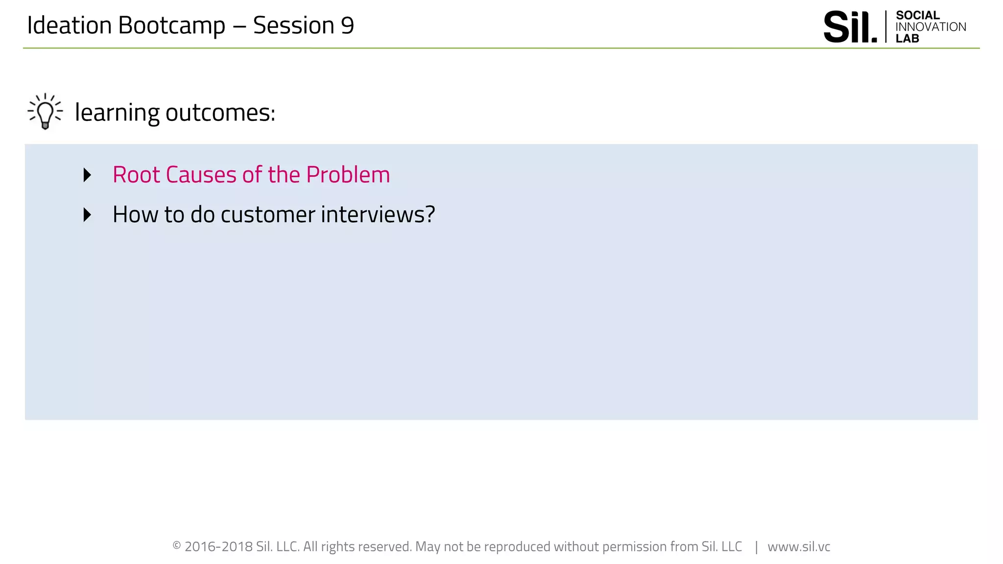 Session 9: Market research methodology - customer interviews | PDF