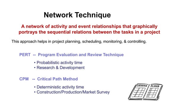 Session 9 - Project scheduling-PERT-CPM-Network diagram.pptx | Computer Software and ...