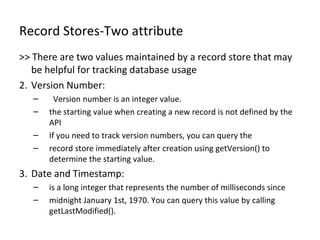 Session9 J2ME Record Management System | PPT | Databases | Computer Software and Applications