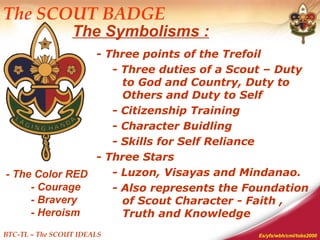 Basic Training Course for Troop: Session 9 - The Scout Ideals.ppt ...