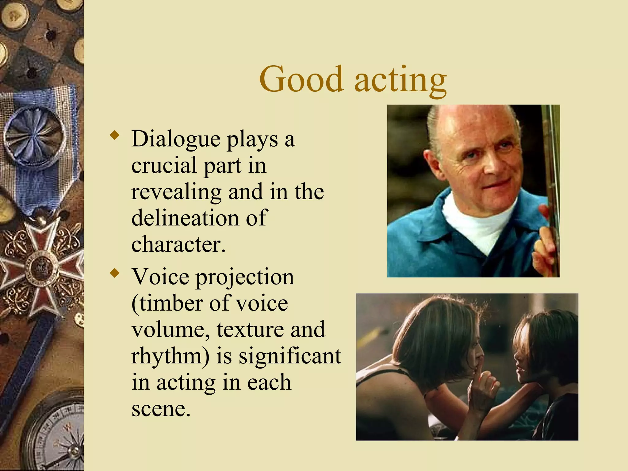 Session 9a acting and directing: Film Appreciation Course | PPT