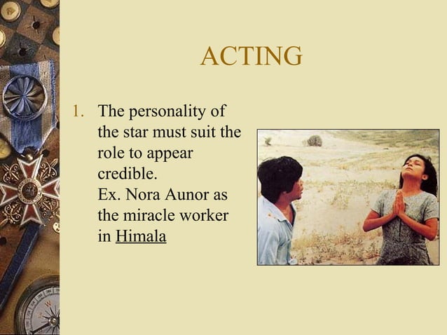Session 9a acting and directing: Film Appreciation Course | PPT ...