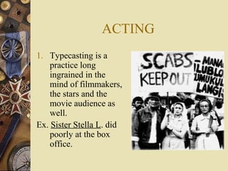 Session 9a acting and directing: Film Appreciation Course | PPT
