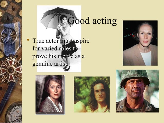 Session 9a acting and directing: Film Appreciation Course | PPT ...