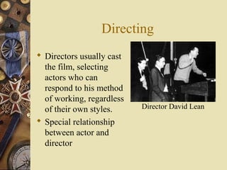 Session 9a acting and directing: Film Appreciation Course | PPT ...