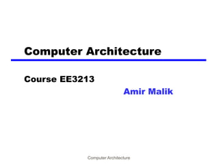 Design of the memory hierarchy computer archiecture | PPT