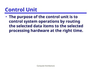 Design of the memory hierarchy computer archiecture | PPT