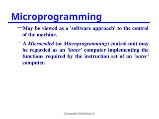 Design of the memory hierarchy computer archiecture | PPT