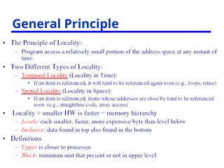 Design of the memory hierarchy computer archiecture | PPT