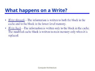 Design of the memory hierarchy computer archiecture | PPT