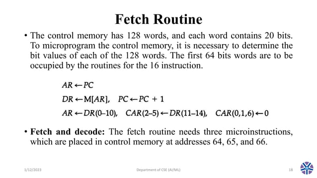 CS304PC:Computer Organization and Architecture session 9 microprogram ...