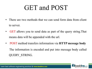 Session and cookies ,get and post methods | PPT