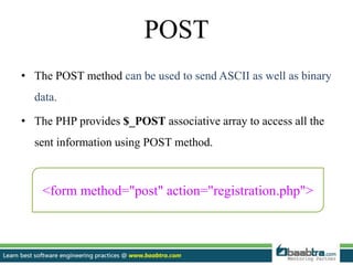 Session and cookies ,get and post methods | PPT