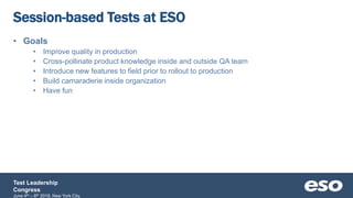 Session Based Testing Made Fun | PPT