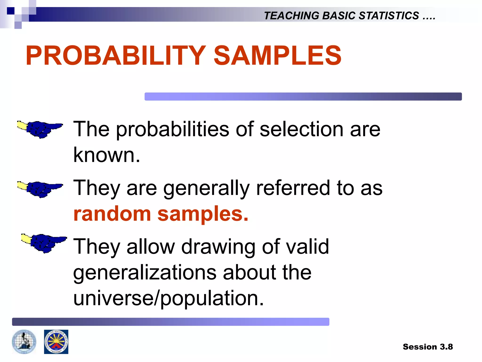 Session basic concepts_in_sampling_and_sampling_techniques | PPTX