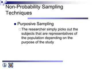 Session basic concepts_in_sampling_and_sampling_techniques | PPTX
