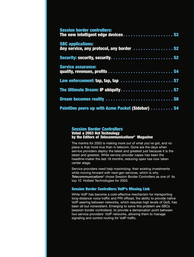 Session bordercontrollers | PDF