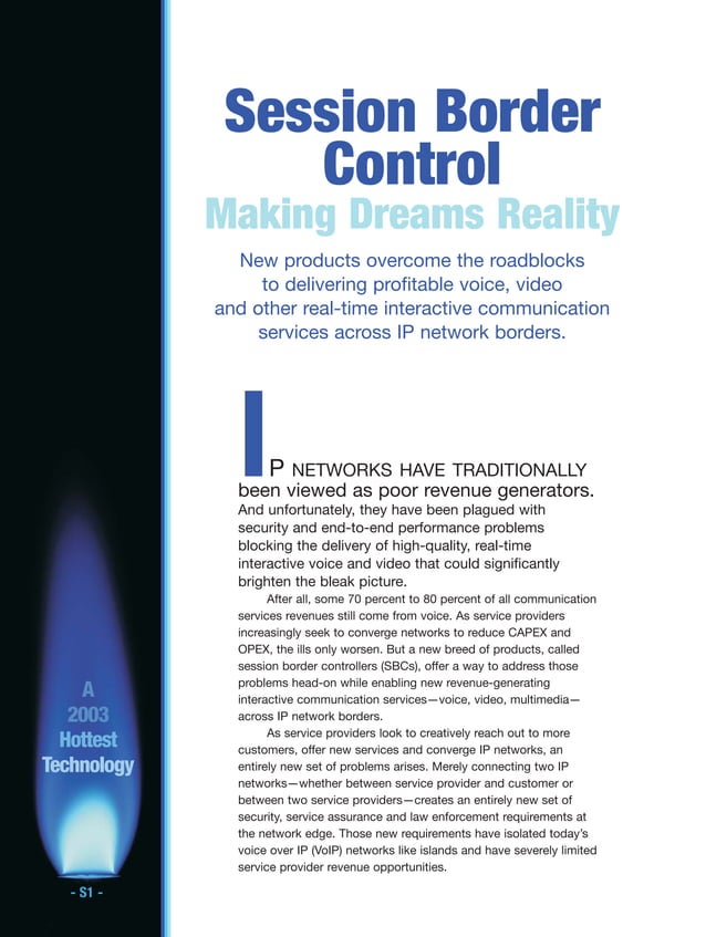 Session bordercontrollers | PDF