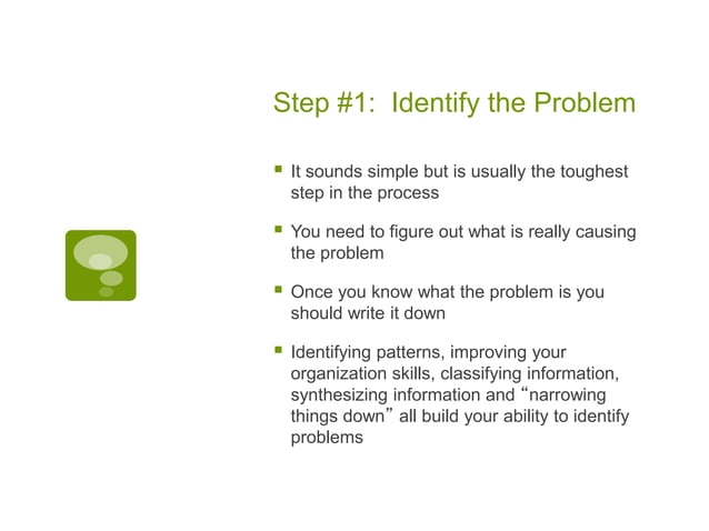 B: Problem solving step #1-identify | PPTX